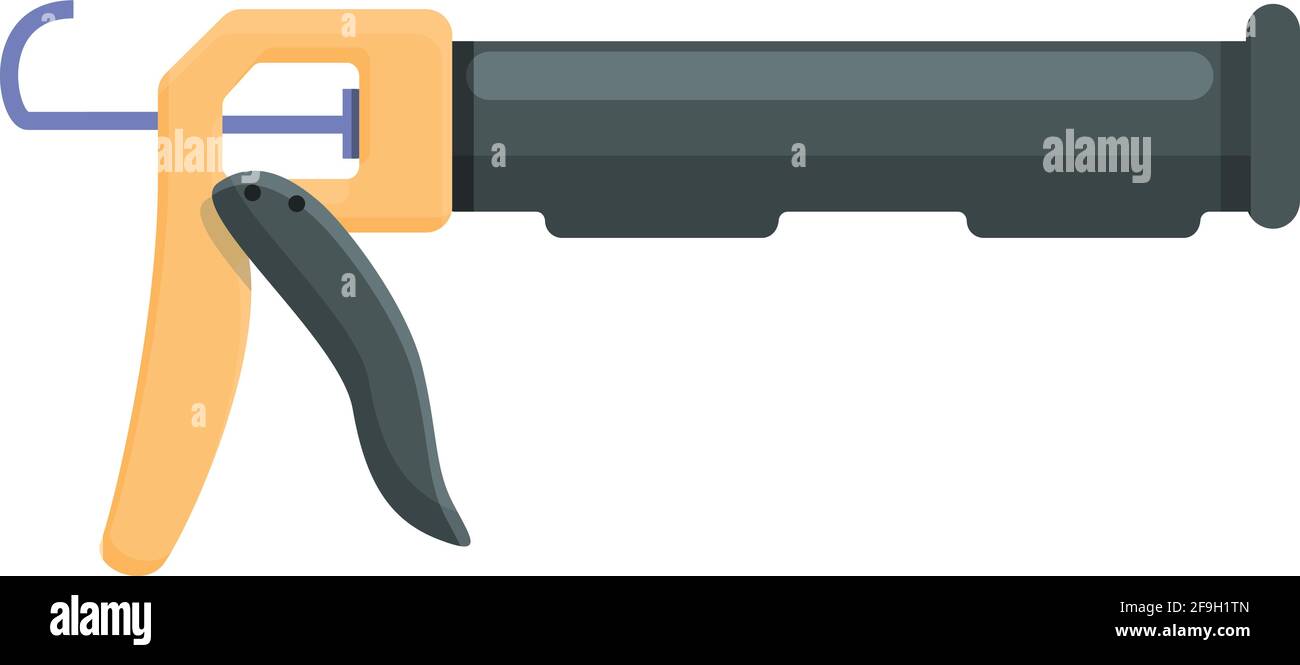 Building silicone caulk gun icon. Cartoon of Building silicone caulk ...