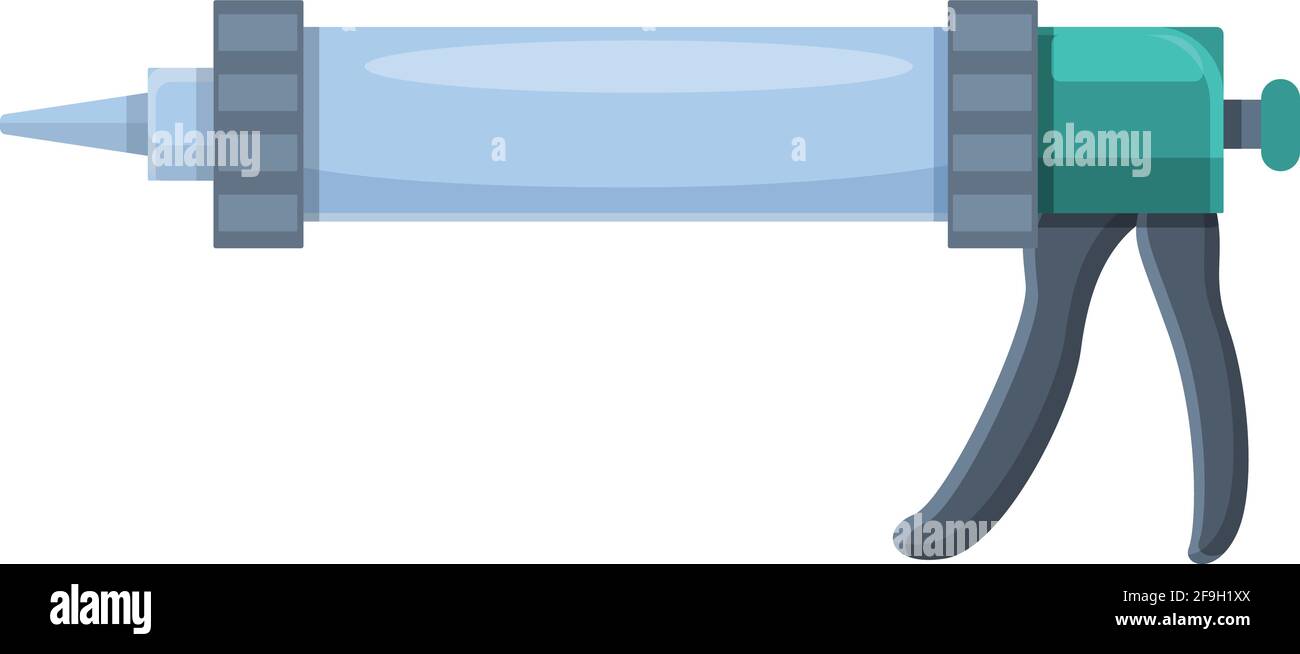 Repair silicone caulk gun icon. Cartoon of Repair silicone caulk gun ...