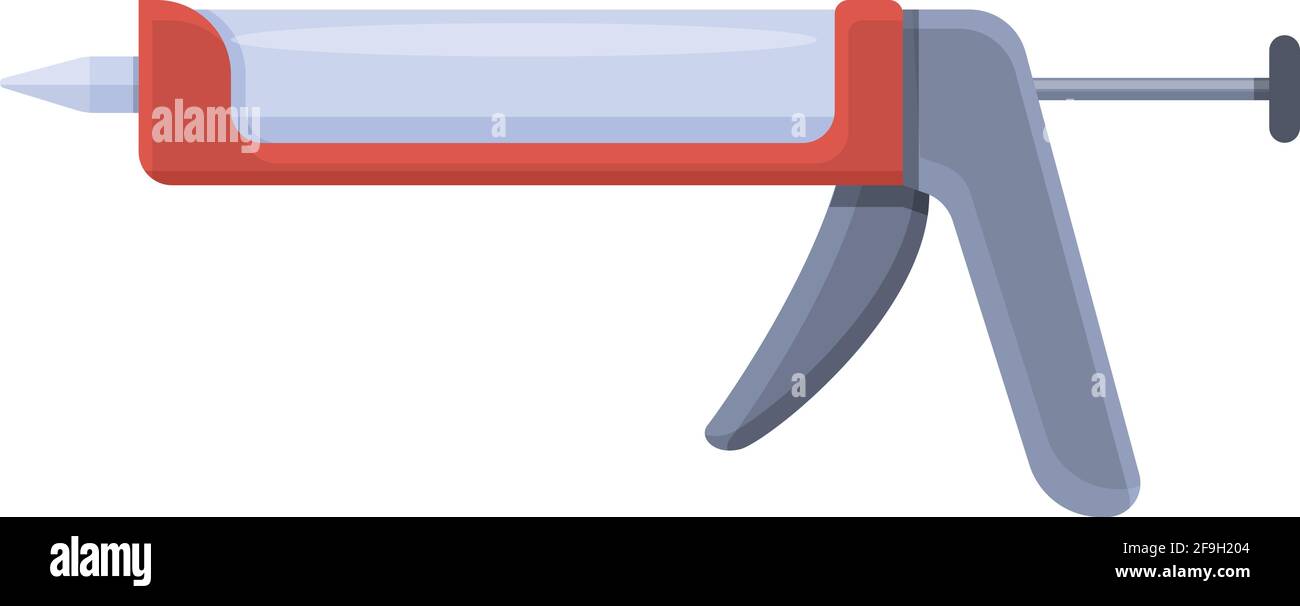 Seal silicone caulk gun icon. Cartoon of Seal silicone caulk gun vector ...