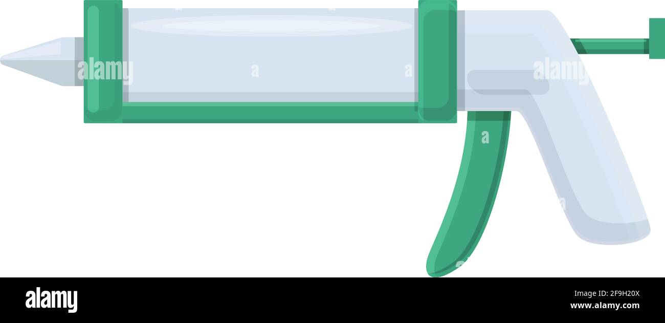 Work silicone caulk gun icon. Cartoon of Work silicone caulk gun vector ...