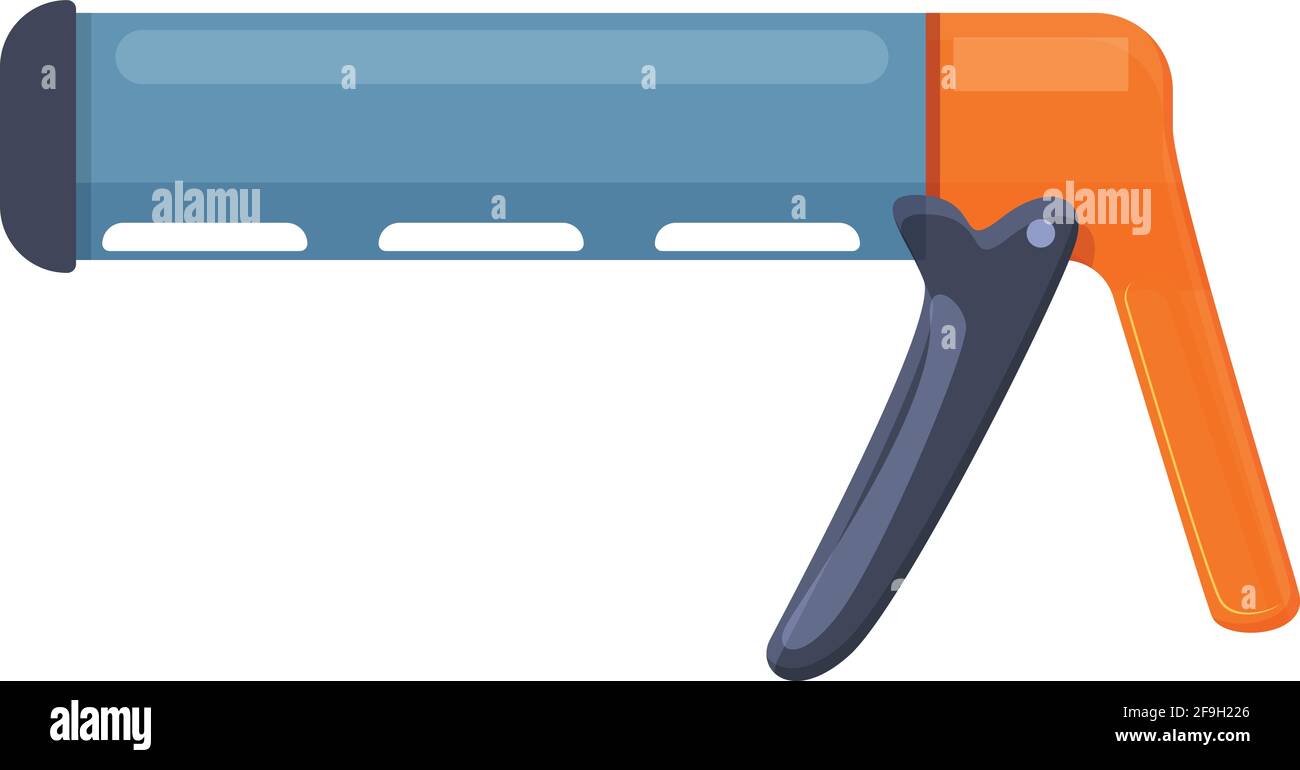 Applicator silicone caulk gun icon. Cartoon of Applicator silicone ...