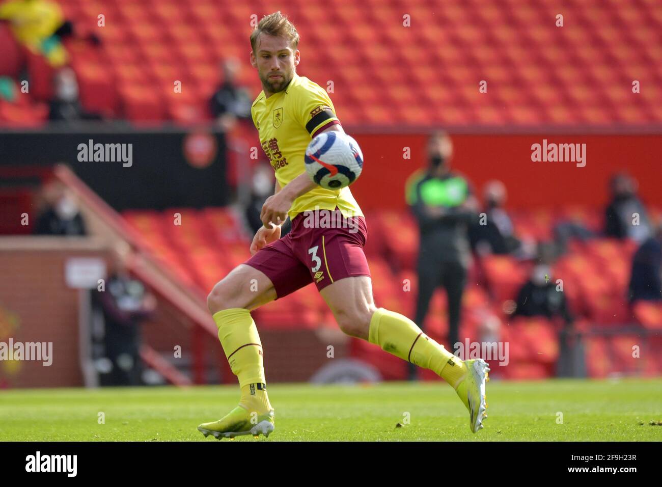 Manchester, UK. 18th Apr, 2021. Burnley's Charlie Taylor during the ...