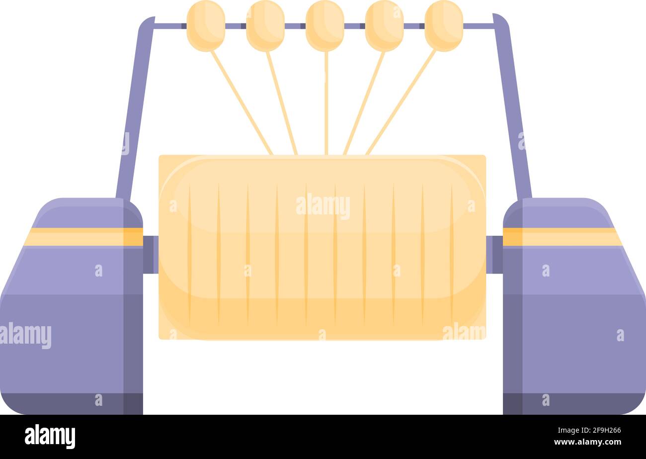 Thread production equipment icon. Cartoon of Thread production ...