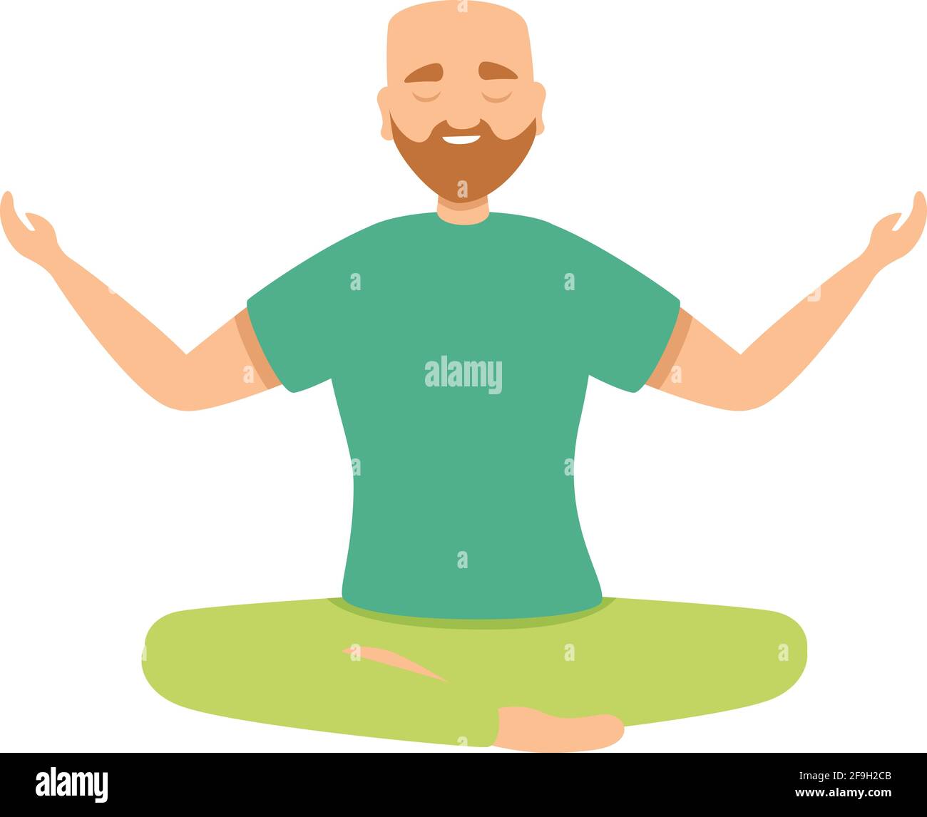Welness meditation icon. Cartoon of Welness meditation vector icon for ...