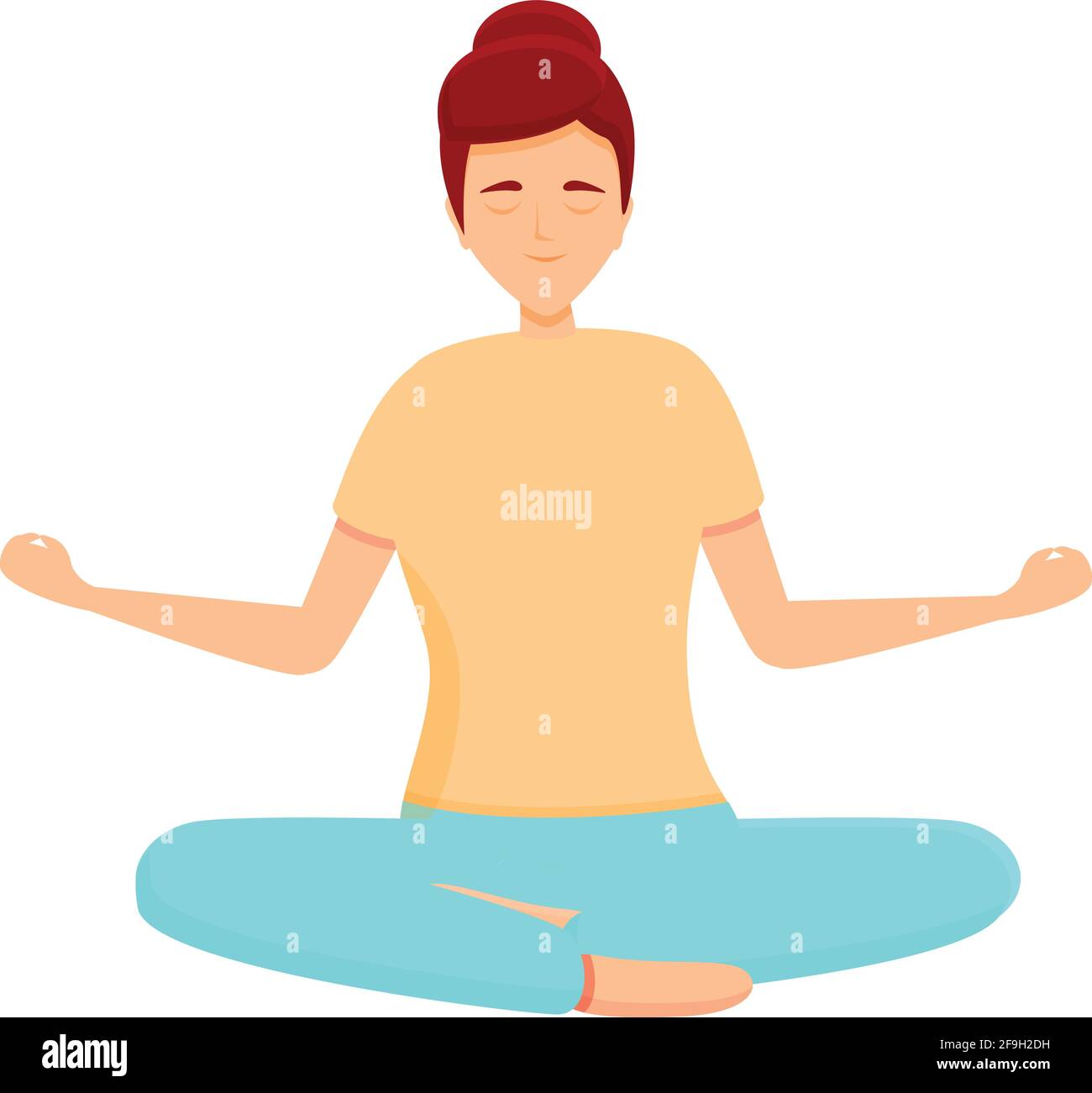 Zen meditation icon. Cartoon of Zen meditation vector icon for web ...