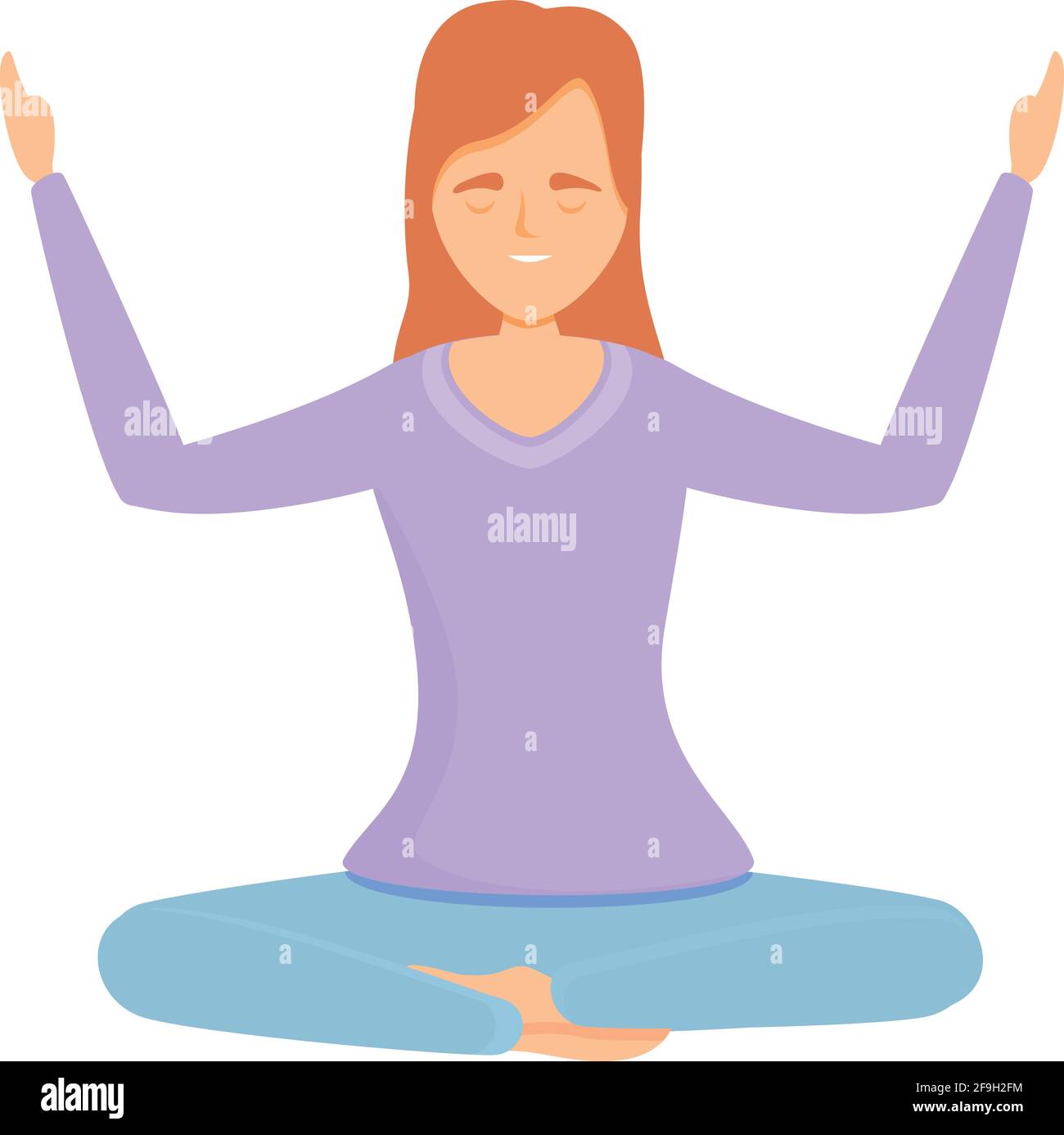 Deep meditation icon. Cartoon of Deep meditation vector icon for web ...