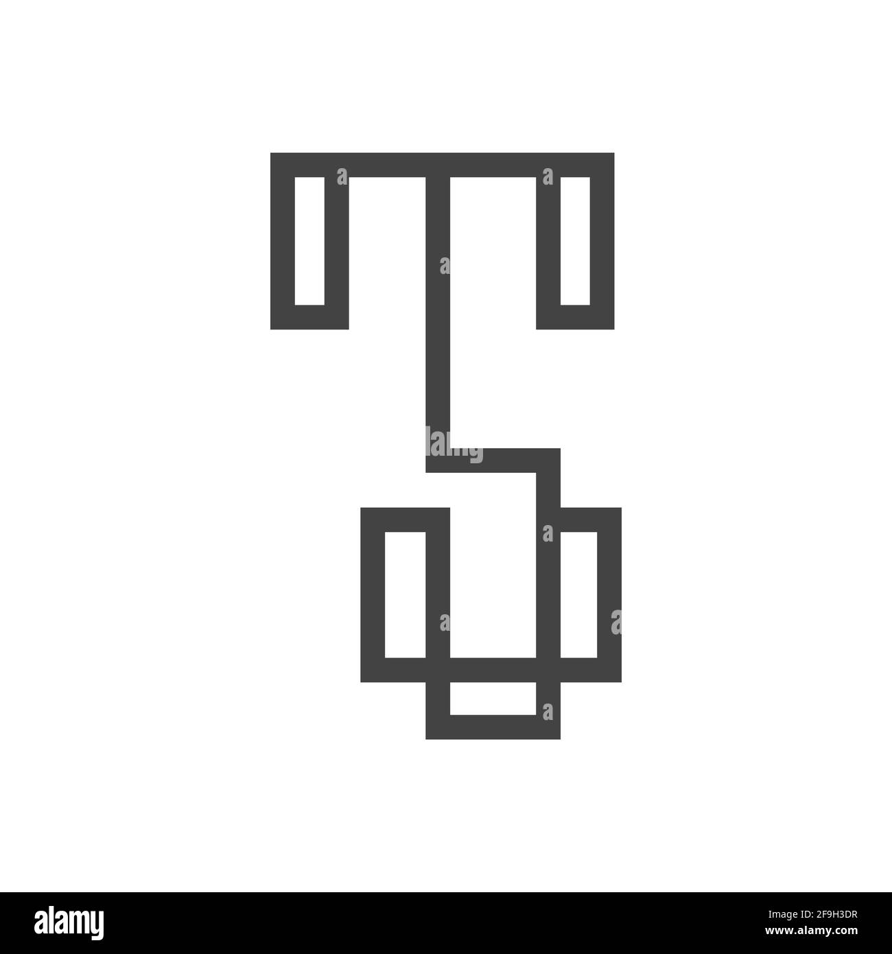 Initial ts letter logo vector template design. Linked letter st logo design Stock Vector Image ...