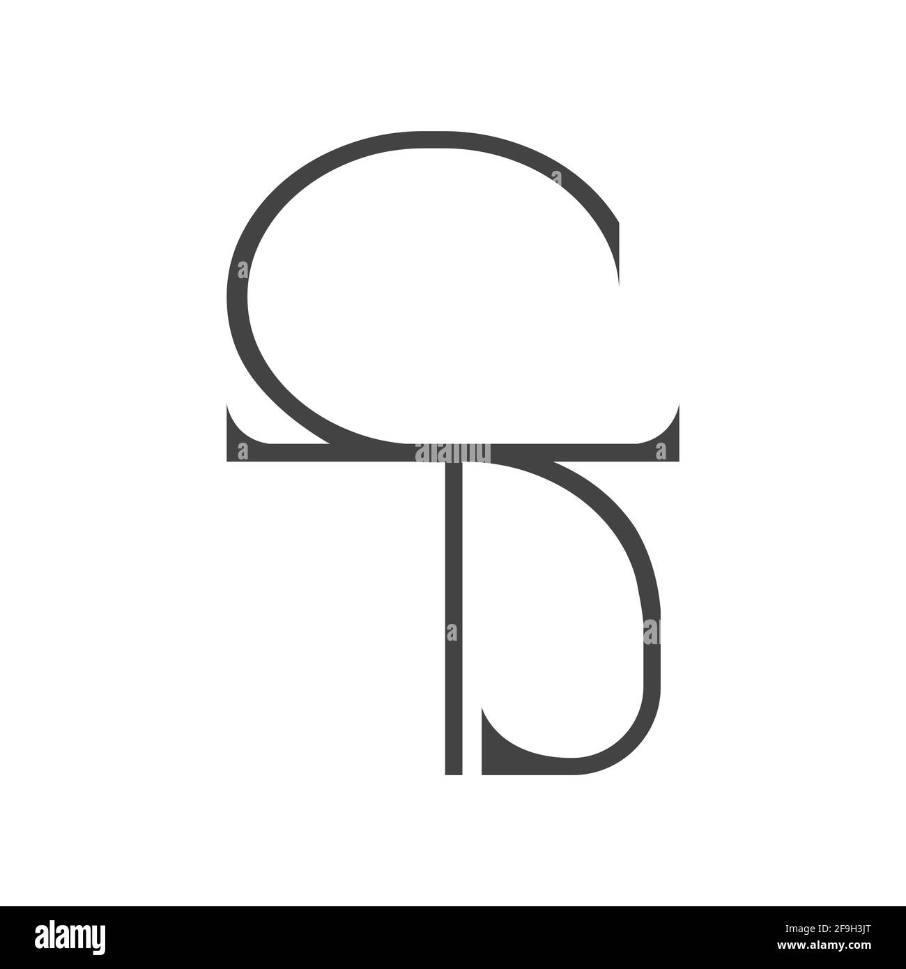 Initial ts letter logo vector template design. Linked letter st logo design Stock Vector Image ...