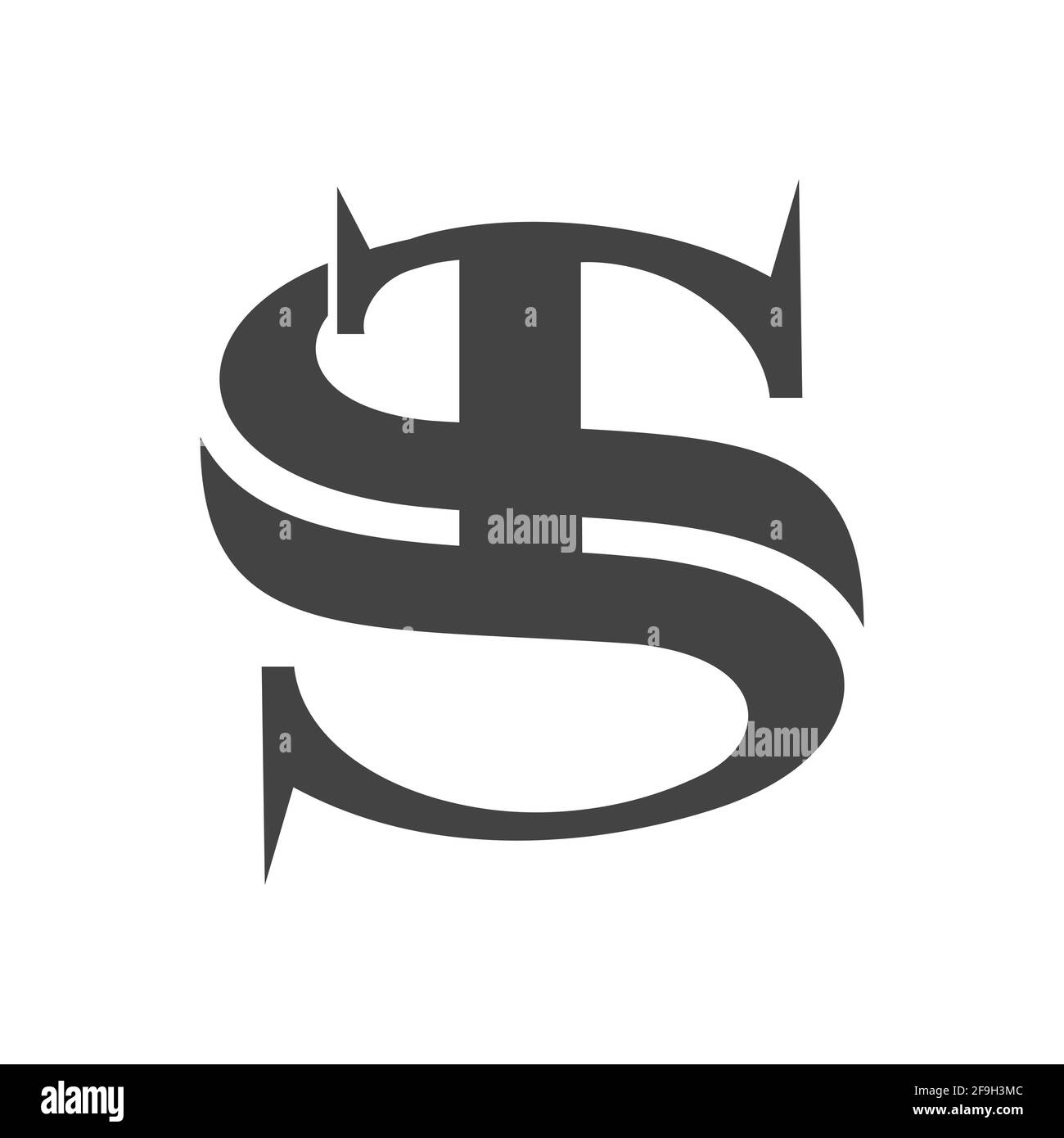 Initial ts letter logo vector template design. Linked letter st logo ...