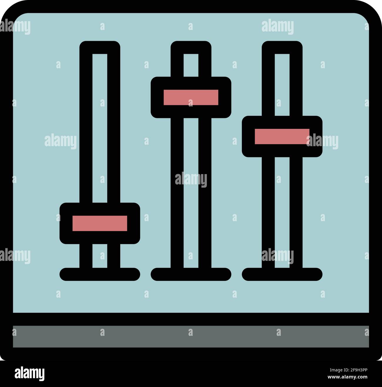 Volume control icon. Outline Volume control vector icon for web design ...