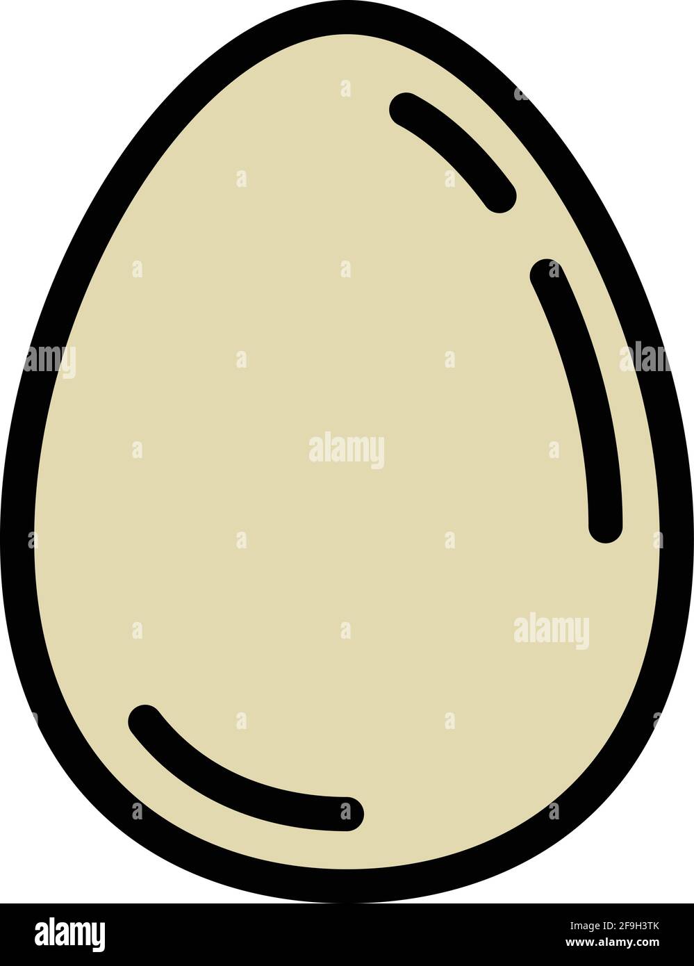 Egg icon. Outline Egg vector icon for web design isolated on white ...