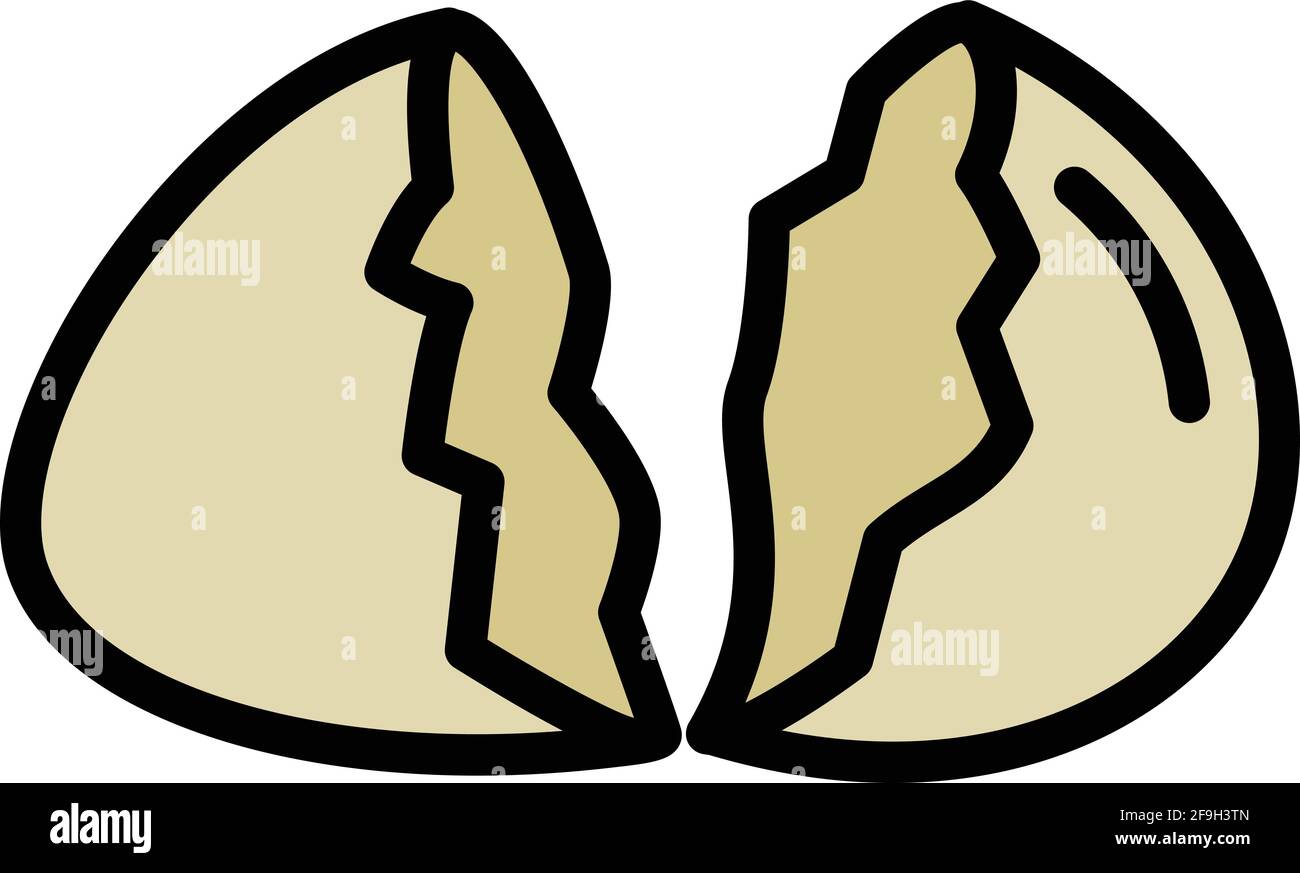 Eggshell icon. Outline Eggshell vector icon for web design isolated on ...