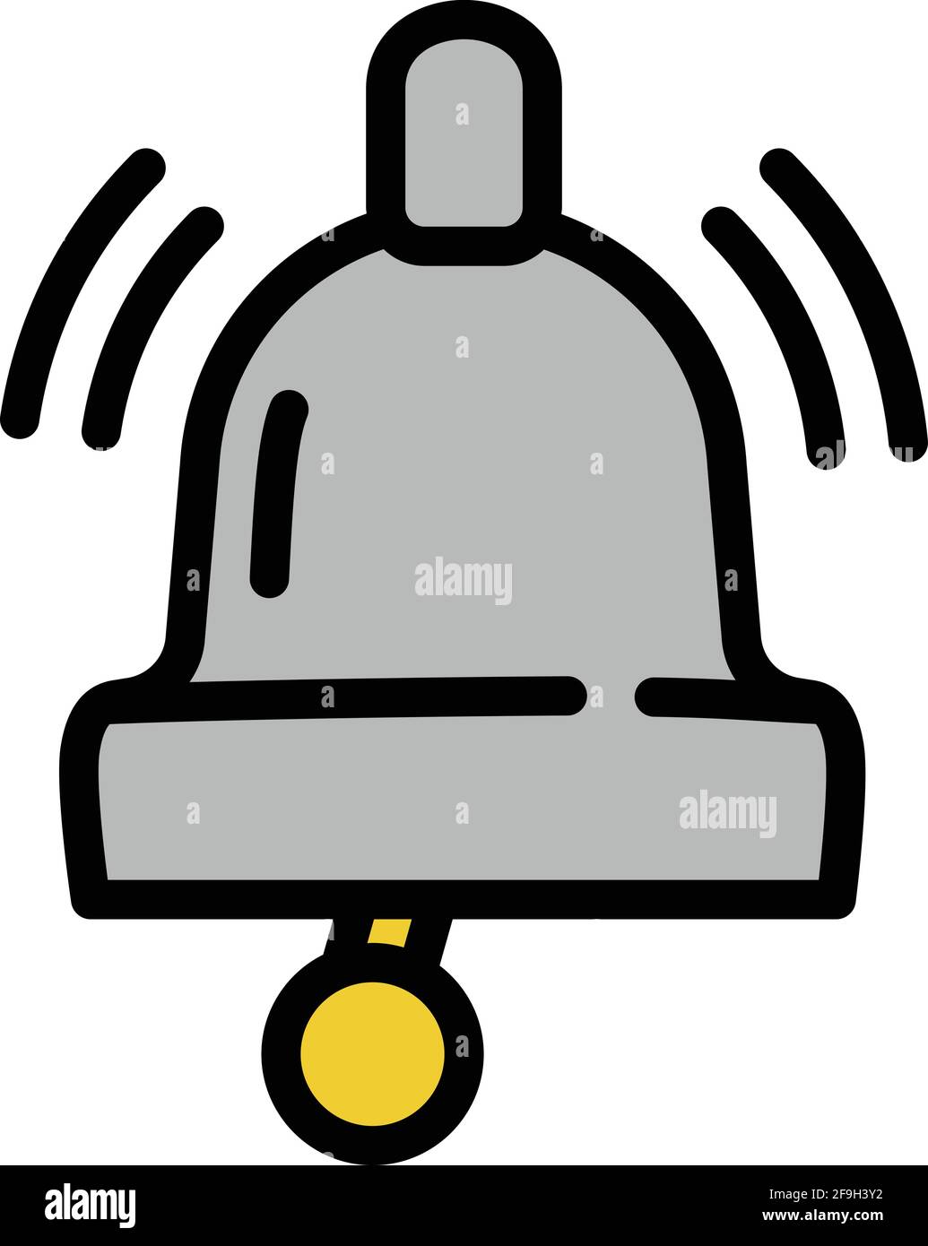 Boxing bell icon. Outline Boxing bell vector icon for web design ...