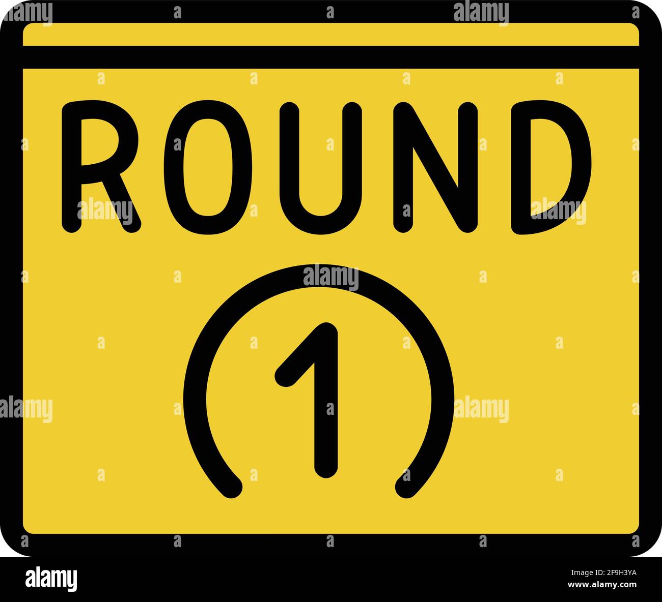 Boxing round icon. Outline Boxing round vector icon for web design ...