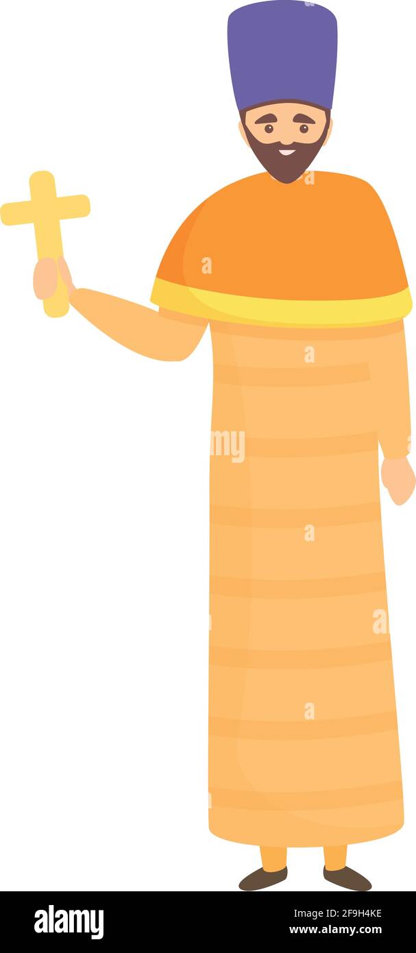 Christian pope icon. Cartoon of Christian pope vector icon for web ...