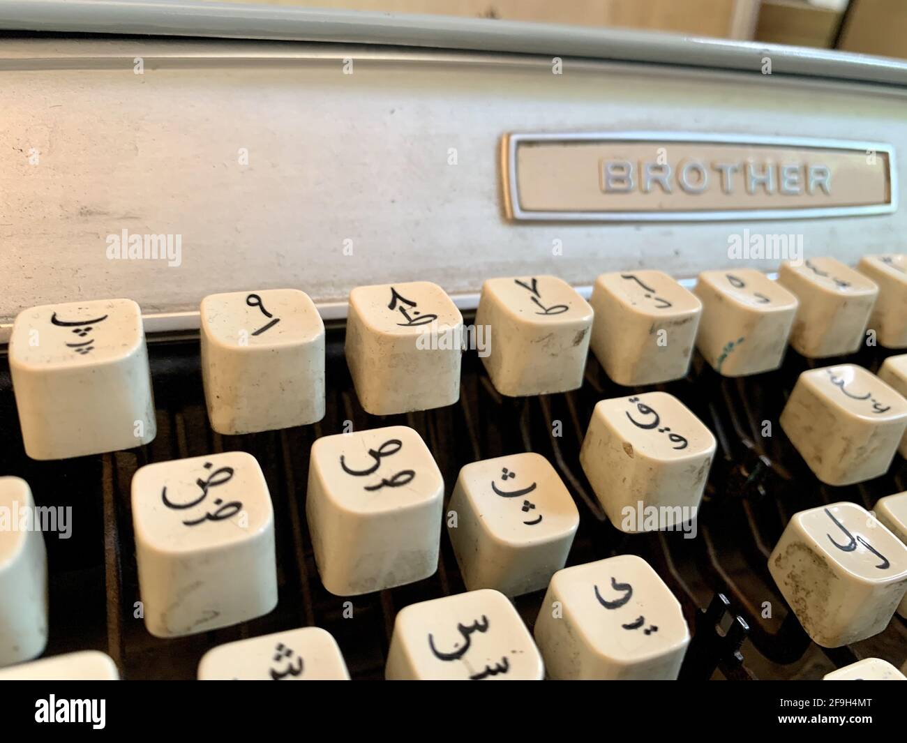 TEHRAN, IRAN - Oct 06, 2020: The old Machine-Type with Persian and ...
