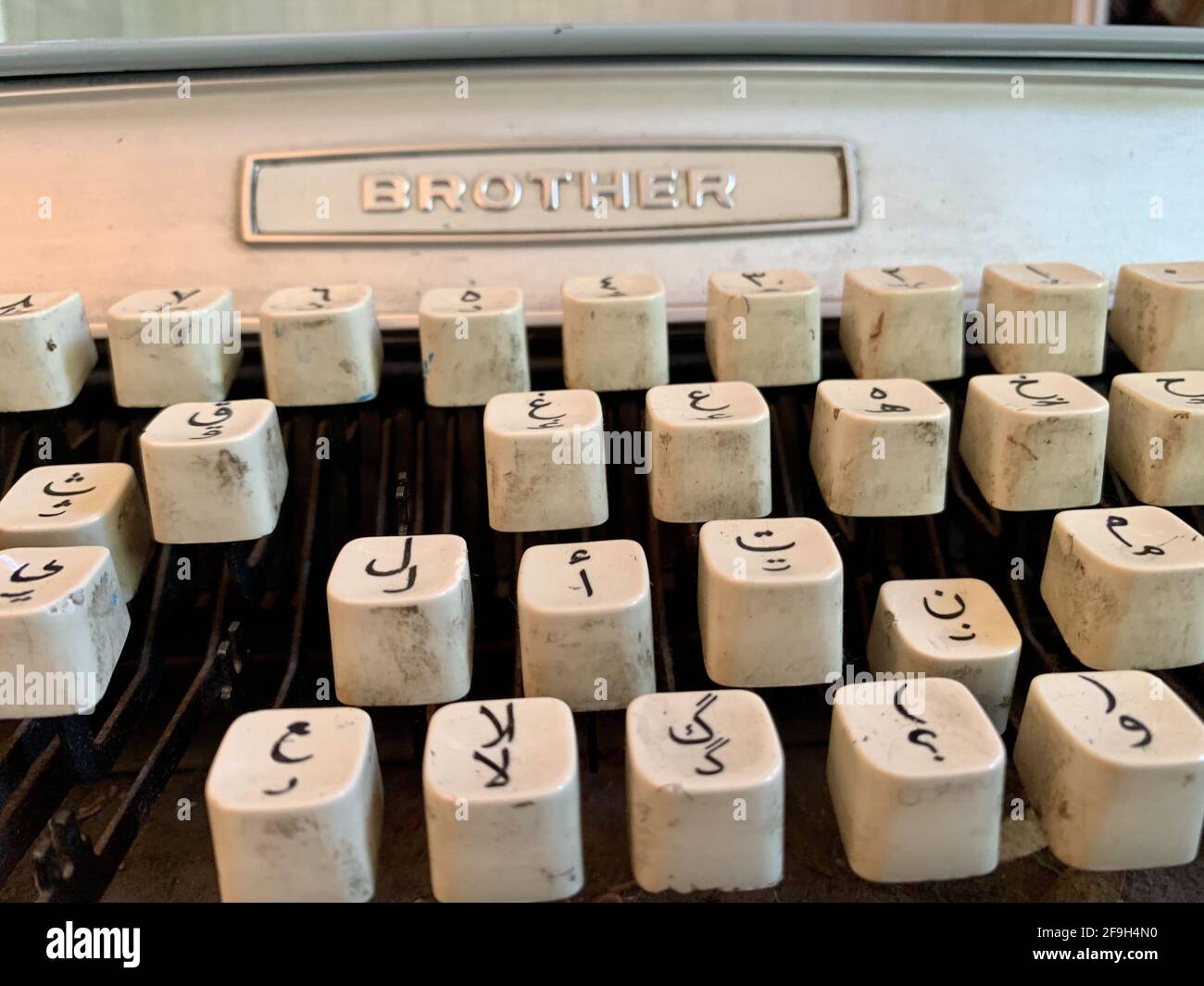 TEHRAN, IRAN - Oct 06, 2020: The old Machine-Type with Persian and ...