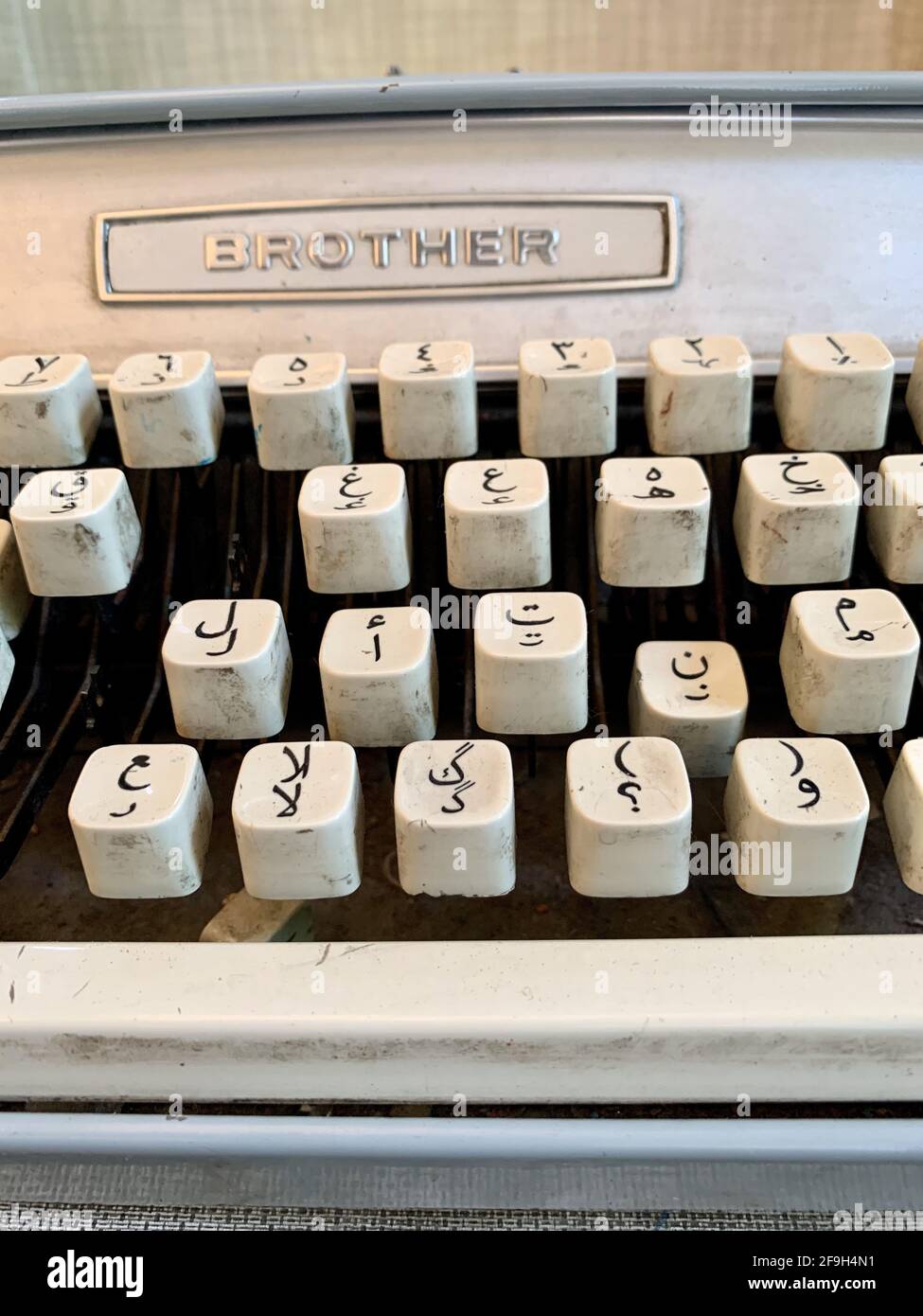 TEHRAN, IRAN - Oct 06, 2020: The old Machine-Type with Persian and ...