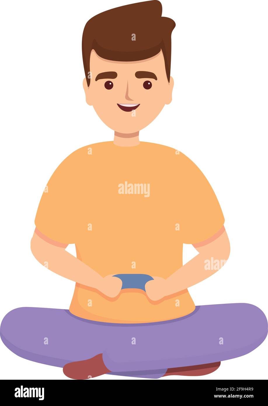 Calm video games play icon. Cartoon of Calm video games play vector ...