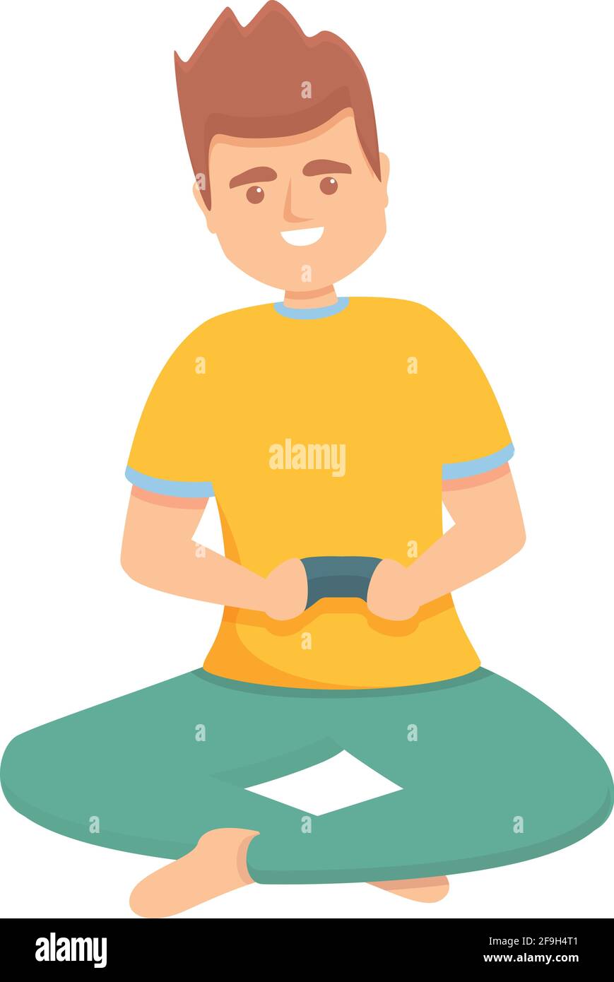 Crazy video games play icon. Cartoon of Crazy video games play vector ...