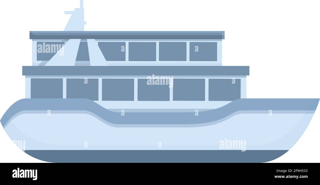 Small ferry icon. Cartoon of Small ferry vector icon for web design ...