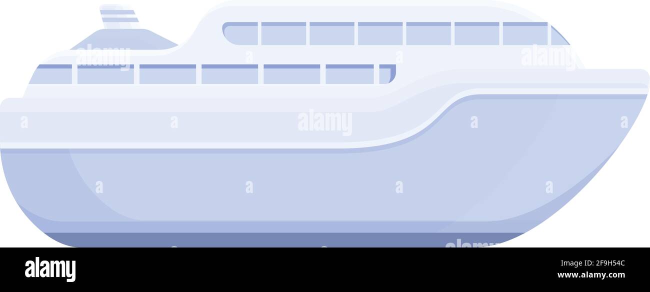 Vacation ferry icon. Cartoon of Vacation ferry vector icon for web ...