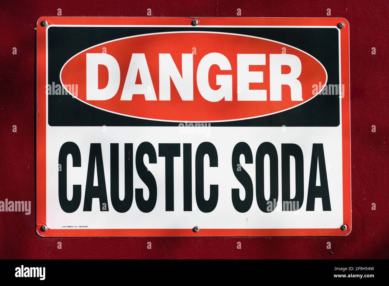Caustic Soda Sign