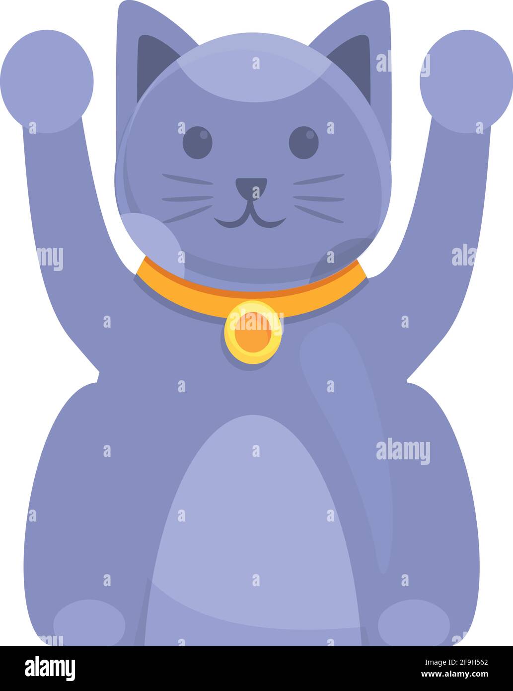 Kitty lucky cat icon. Cartoon of Kitty lucky cat vector icon for web ...