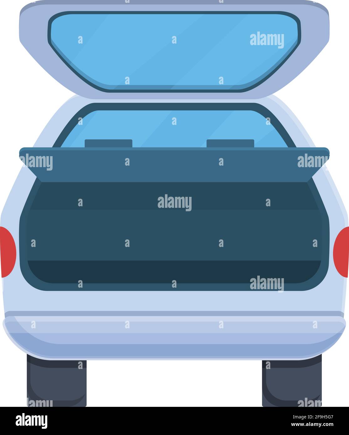Wide trunk car icon. Cartoon of Wide trunk car vector icon for web ...