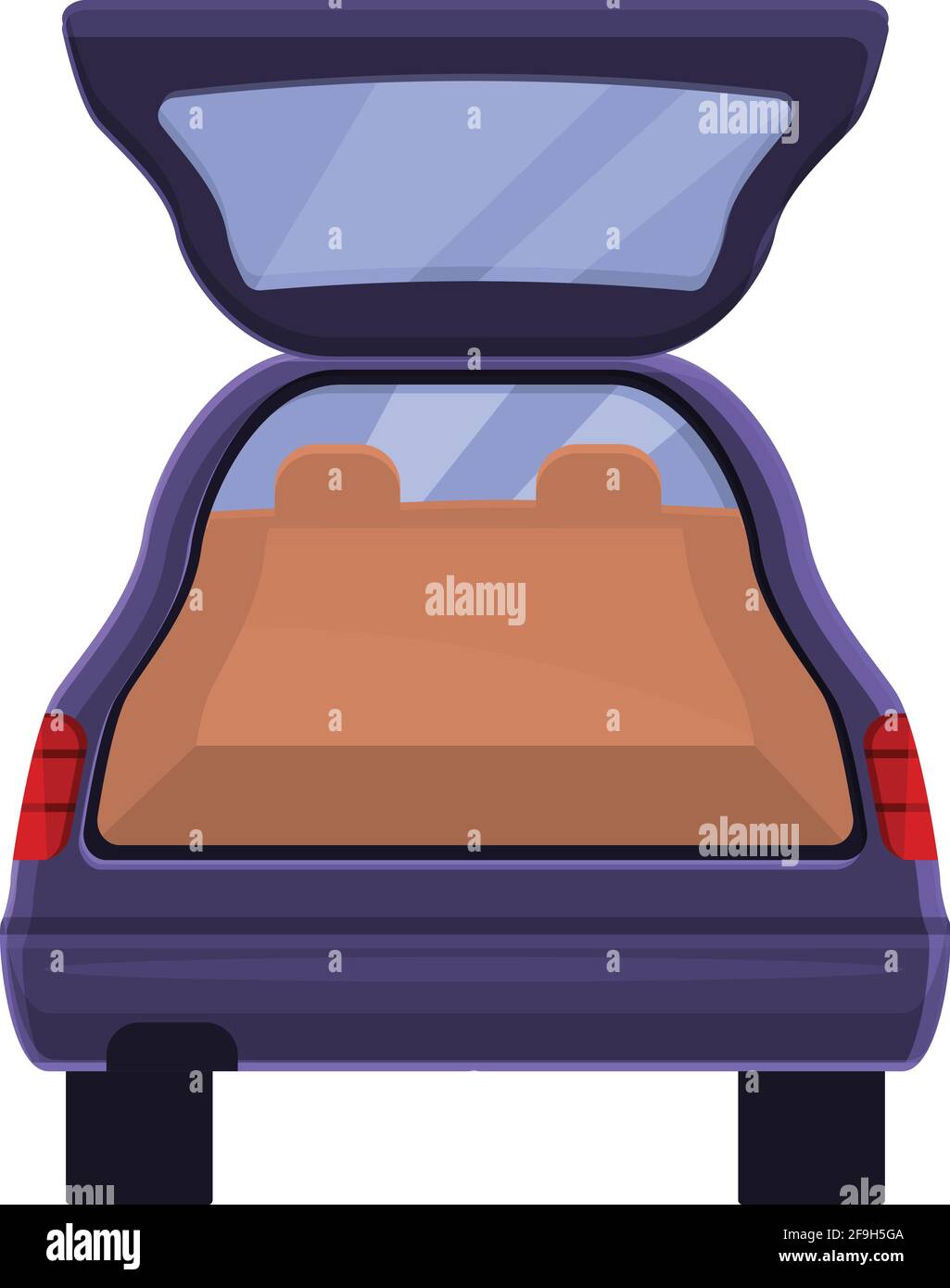 Automatic trunk car icon. Cartoon of Automatic trunk car vector icon ...