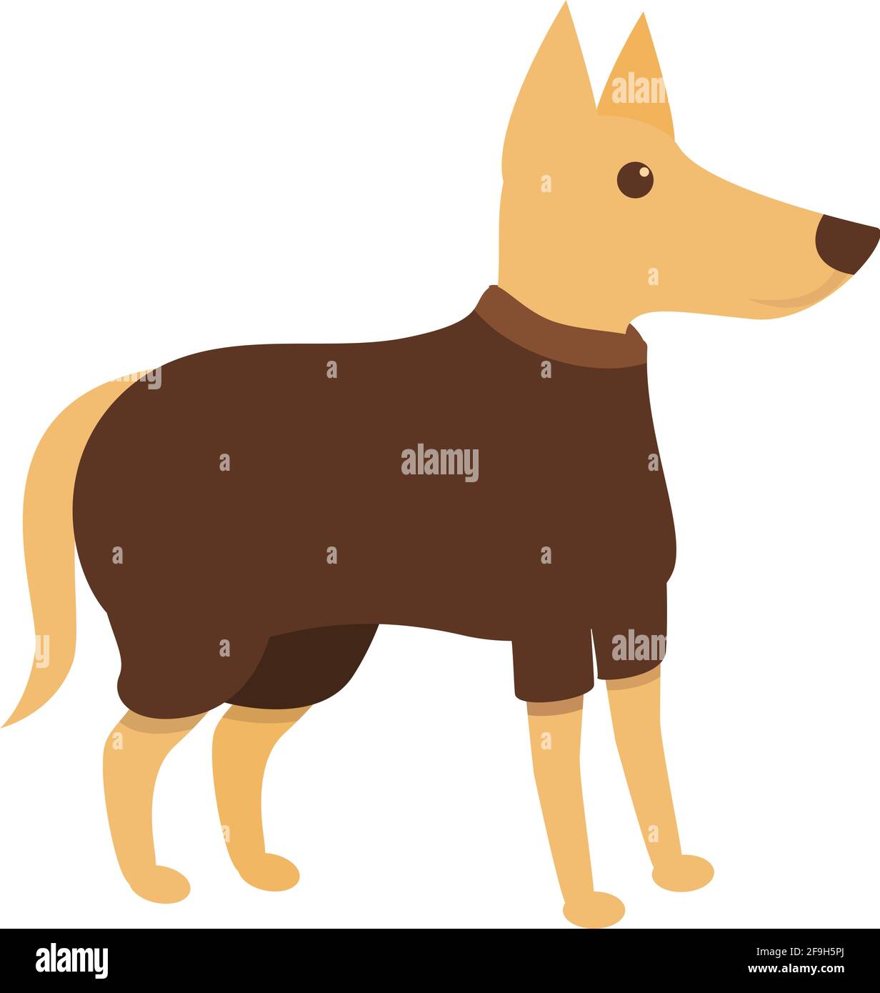 Winter dog clothes icon. Cartoon of Winter dog clothes vector icon for ...