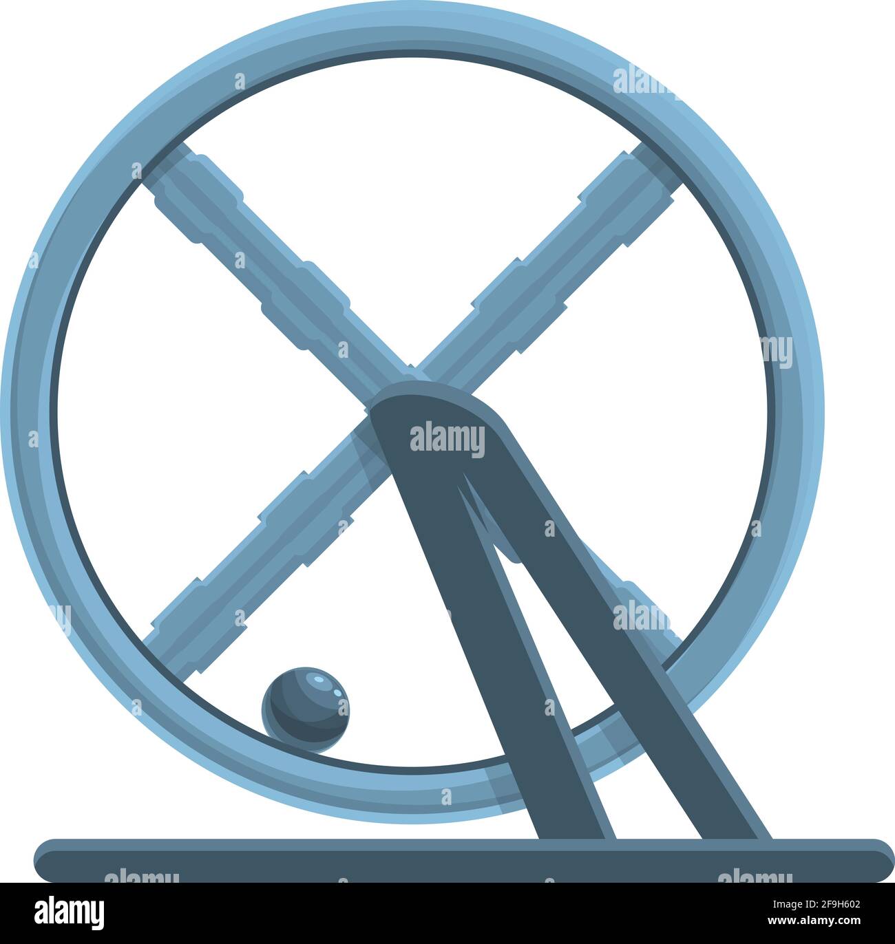 Perpetual motion wheel ball icon. Cartoon of Perpetual motion wheel ...