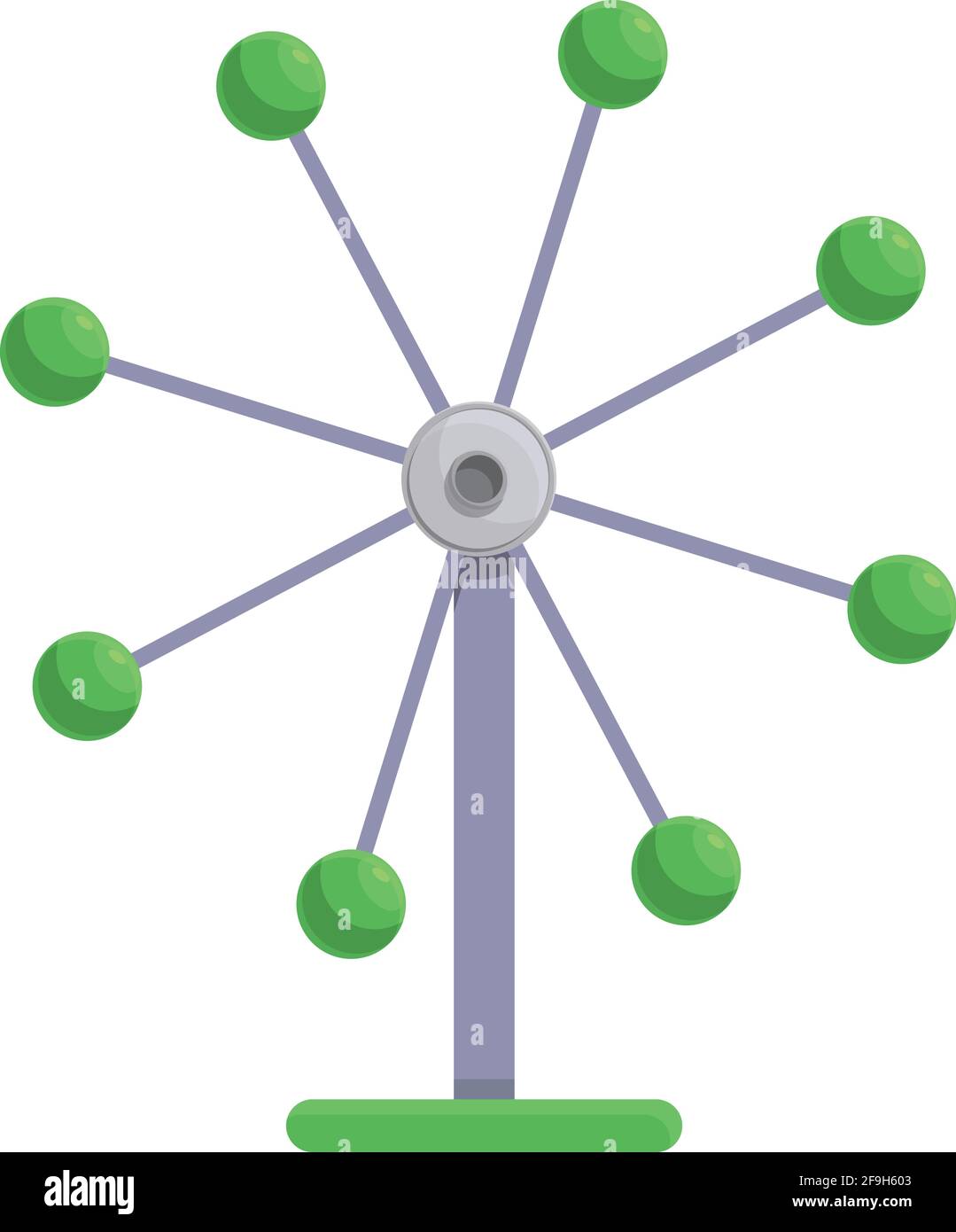 Perpetual motion ball wheel icon. Cartoon of Perpetual motion ball ...