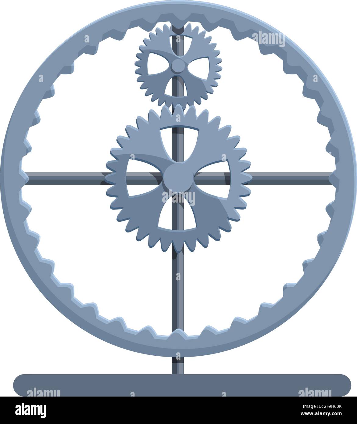 Perpetual motion gear wheel icon. Cartoon of Perpetual motion gear ...