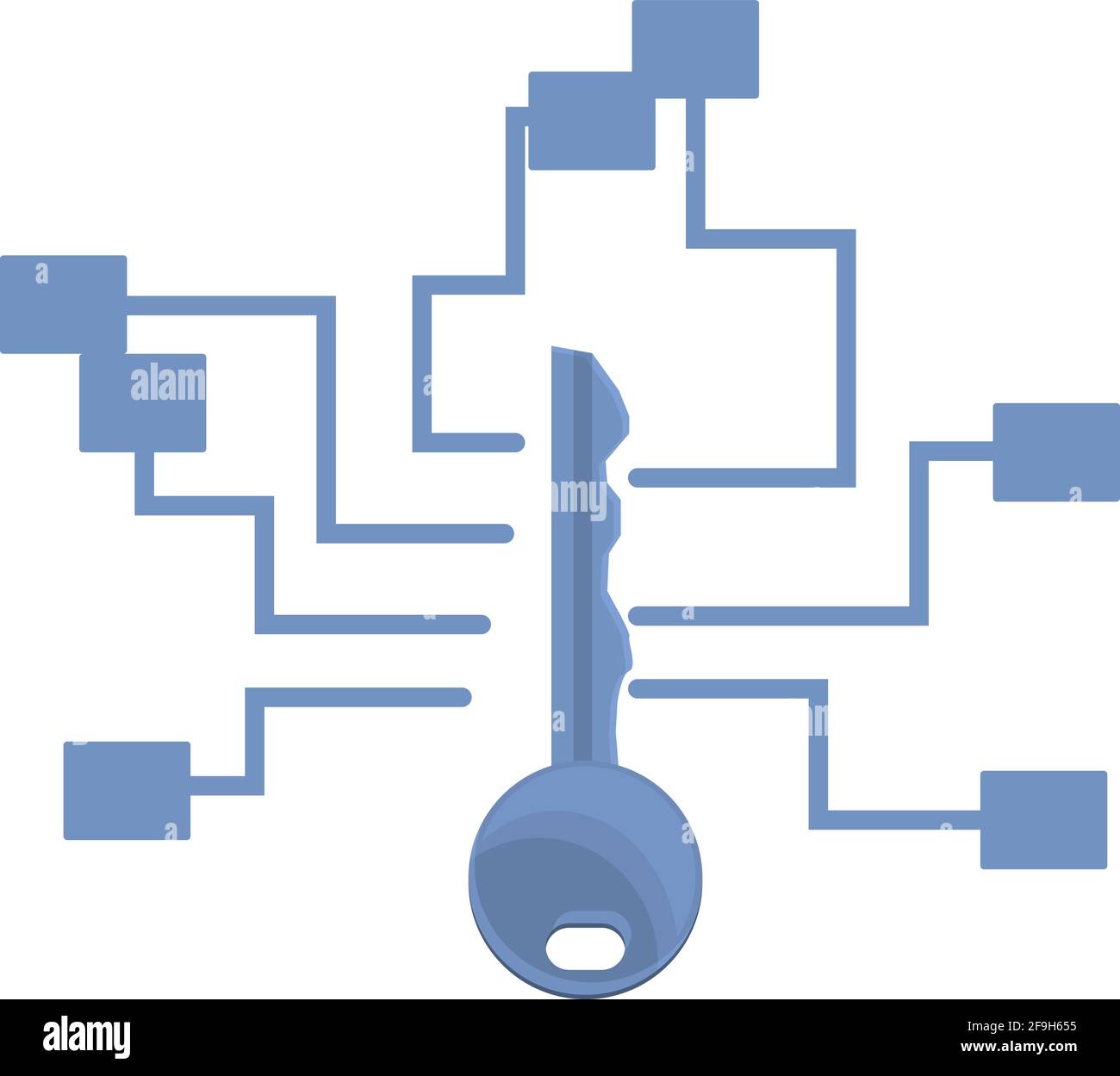 Cipher key icon. Cartoon of Cipher key vector icon for web design ...