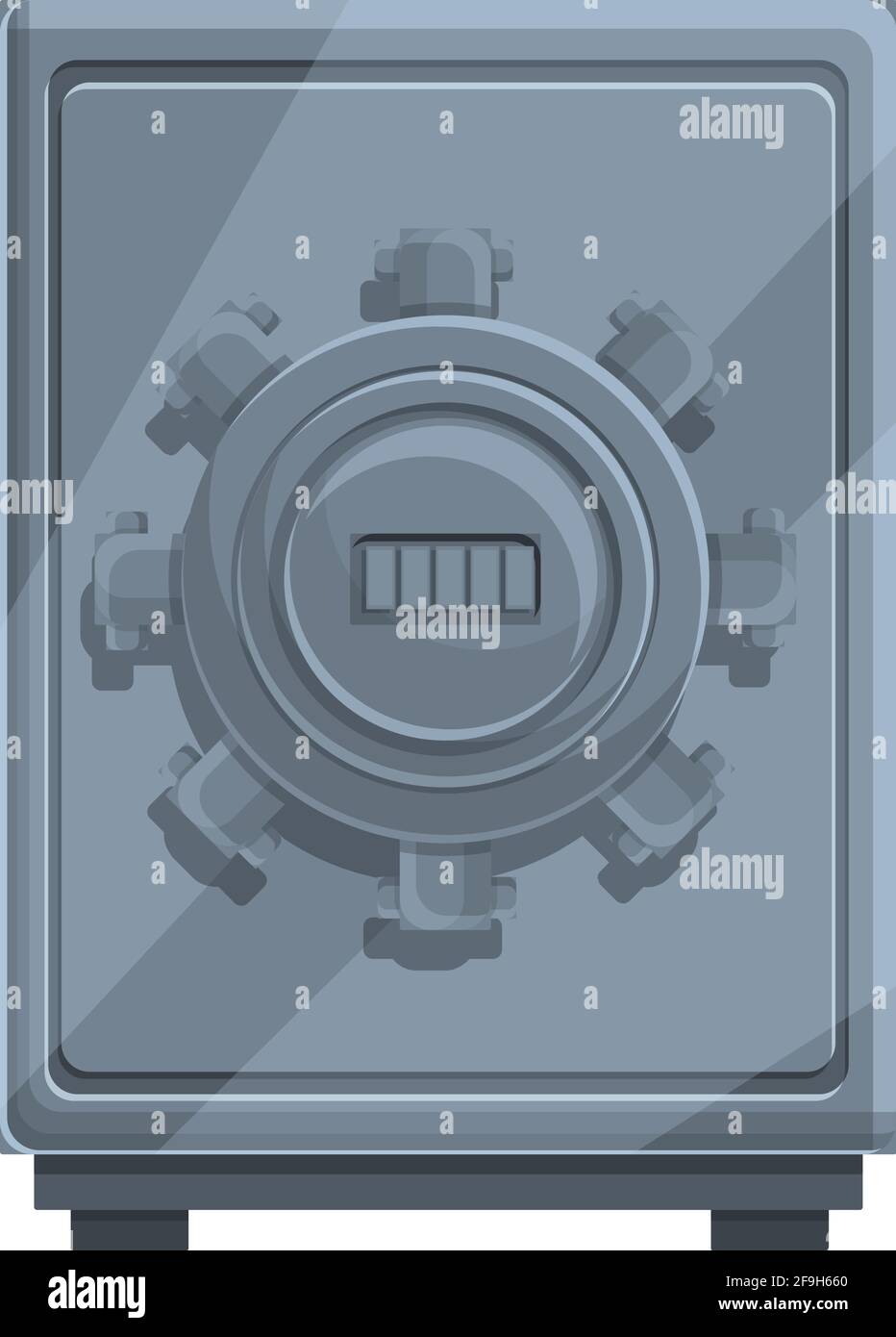 Cipher steel safe icon. Cartoon of Cipher steel safe vector icon for ...