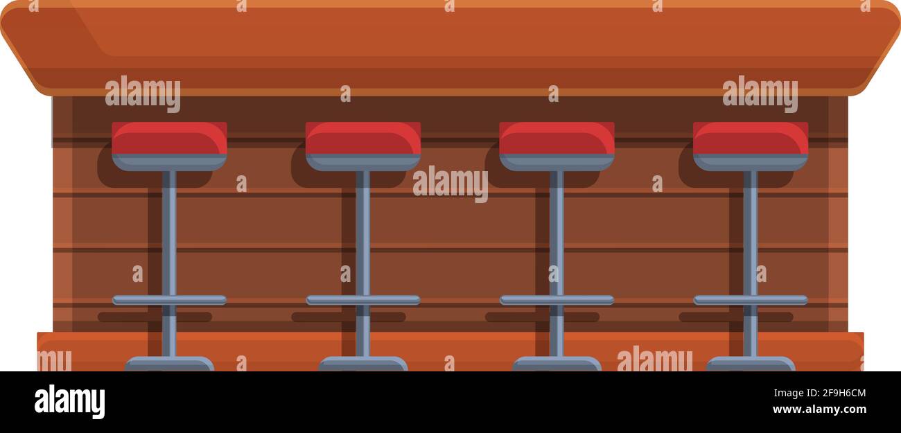 Desk bar counter icon. Cartoon of Desk bar counter vector icon for web ...