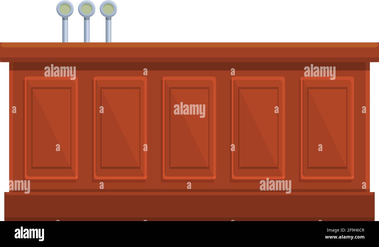Drink bar counter icon. Cartoon of Drink bar counter vector icon for ...