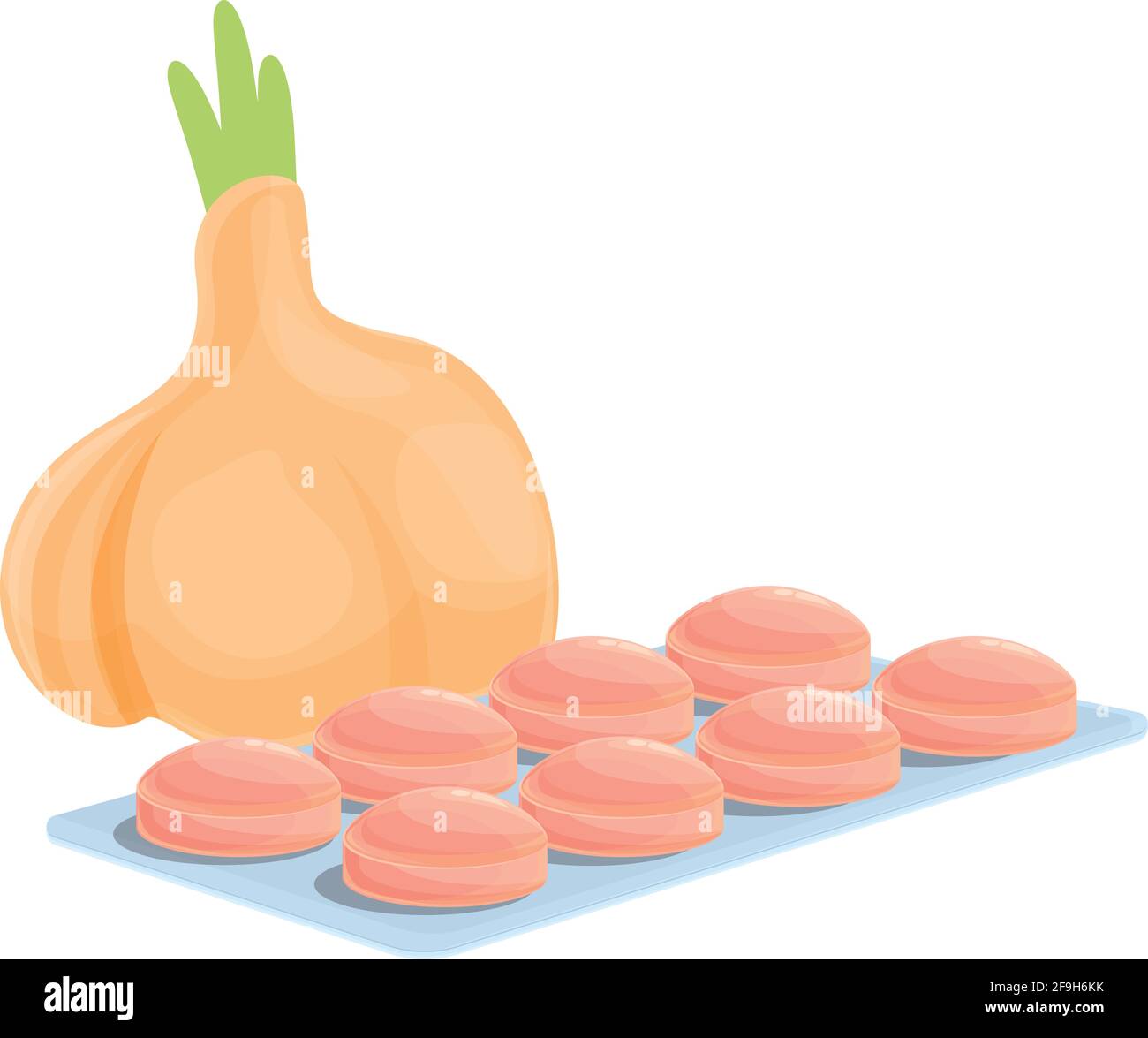 Onion cough drops icon. Cartoon of Onion cough drops vector icon for ...