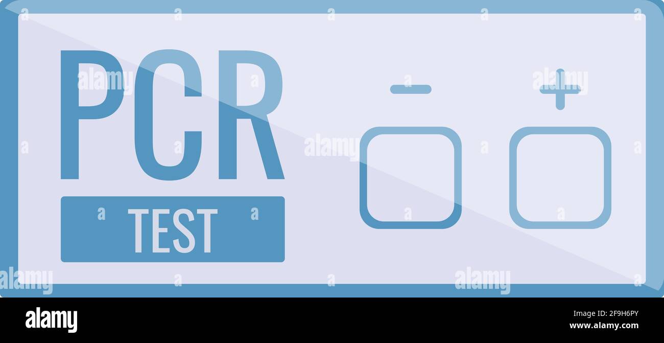 Covid pcr test icon. Cartoon of Covid pcr test vector icon for web ...