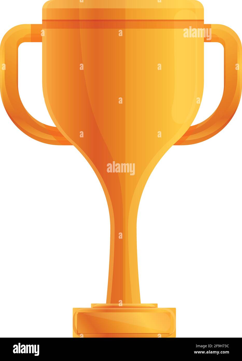 Ranking gold cup icon. Cartoon of Ranking gold cup vector icon for web ...