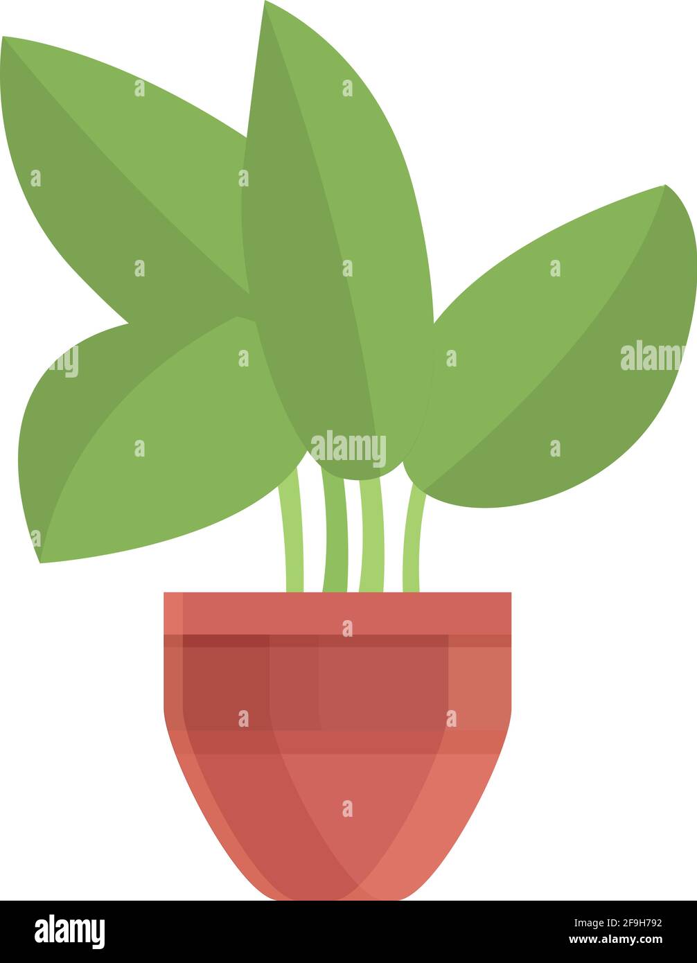 Seeding plant pot icon. Cartoon of Seeding plant pot vector icon for ...