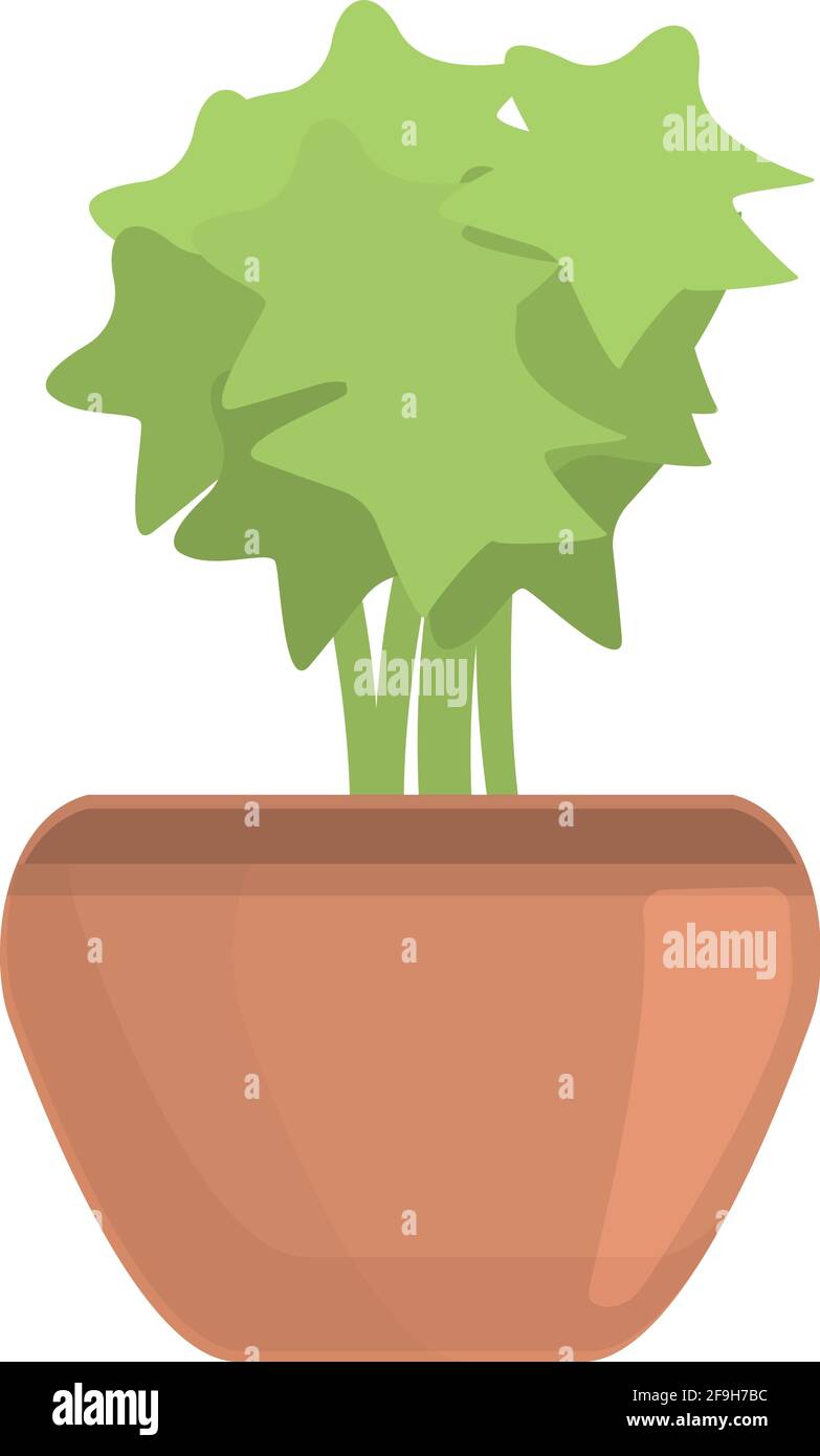 Sprout plant pot icon. Cartoon of Sprout plant pot vector icon for web ...