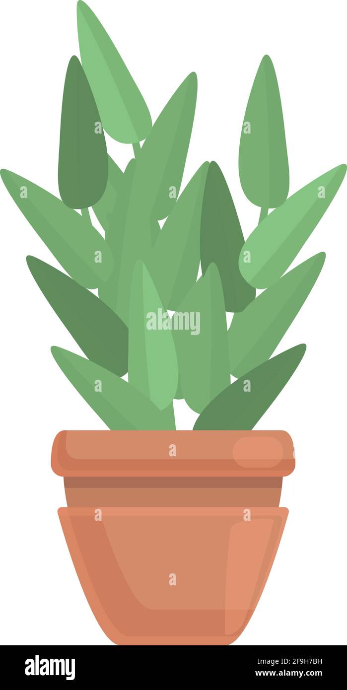 Garden plant pot icon. Cartoon of Garden plant pot vector icon for web ...