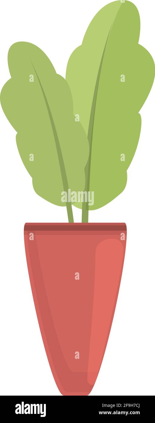 Hall plant pot icon. Cartoon of Hall plant pot vector icon for web ...