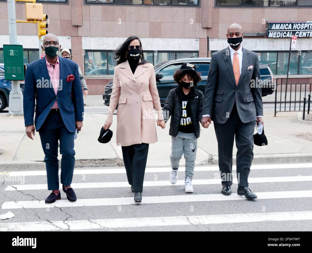 New York, New York, USA. 18th Apr, 2021. (L-R) U.S. Congress Member ...