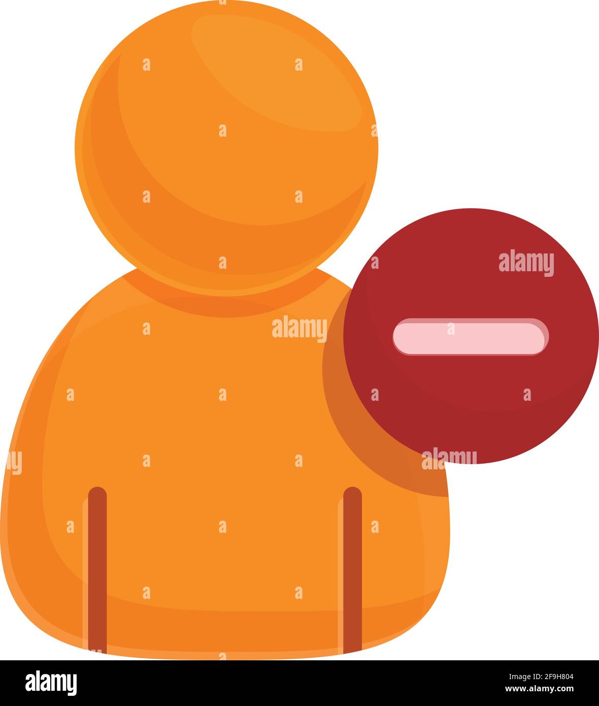 Delete user interface icon. Cartoon of Delete user interface vector ...