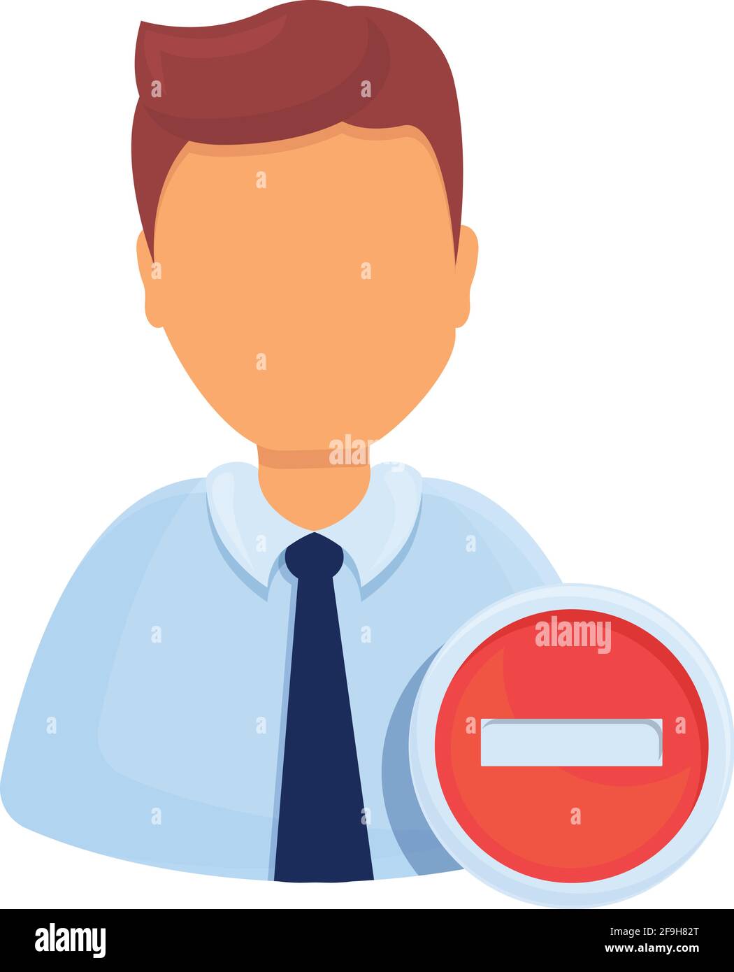 Delete Manager User Icon Cartoon Of Delete Manager User Vector Icon For Web Design Isolated On
