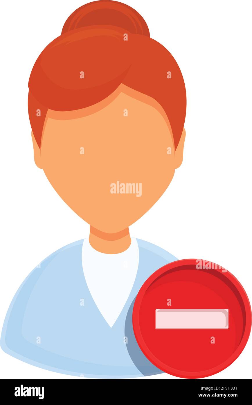 Delete Serious User Icon Cartoon Of Delete Serious User Vector Icon For Web Design Isolated On