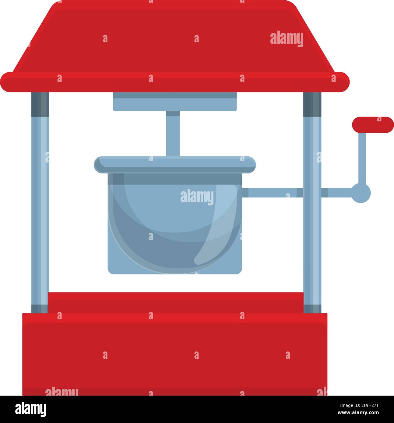 Popcorn fairground icon. Cartoon of Popcorn fairground vector icon for ...